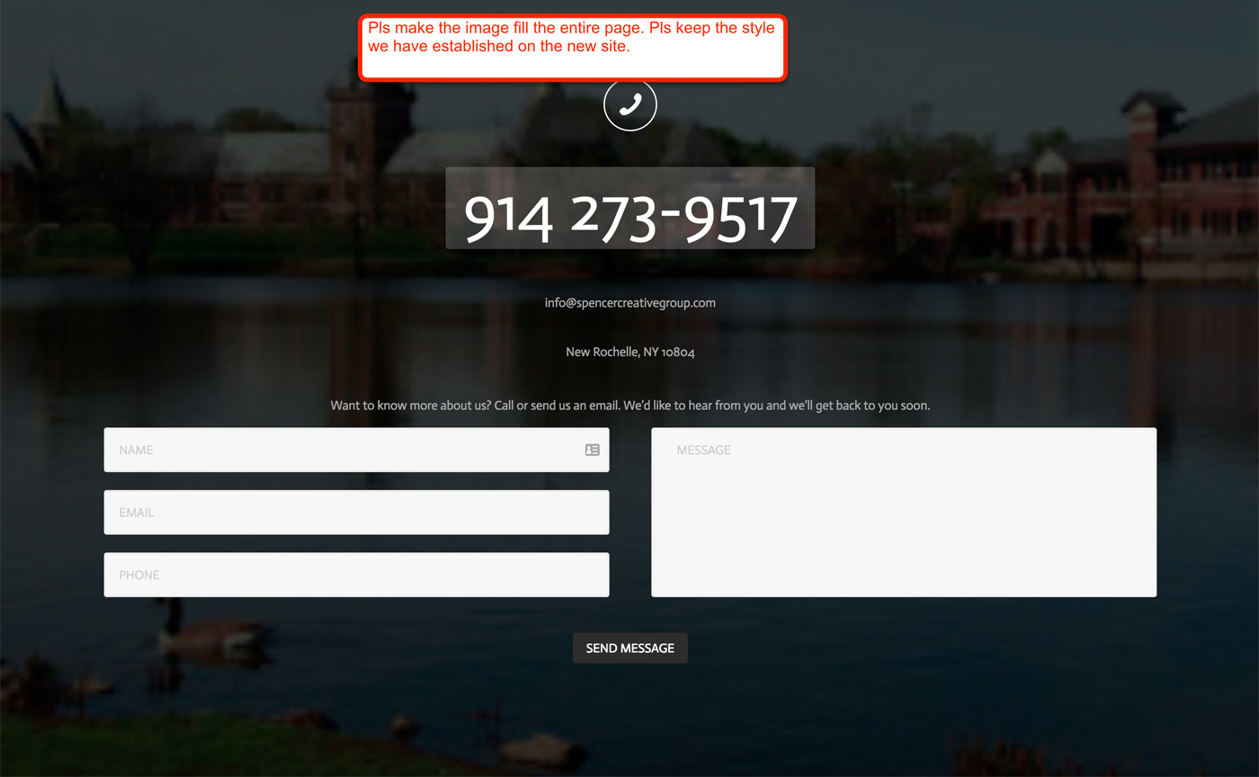 Contact Spencer Creative Group I Web Design I Graphic Design I Marketing